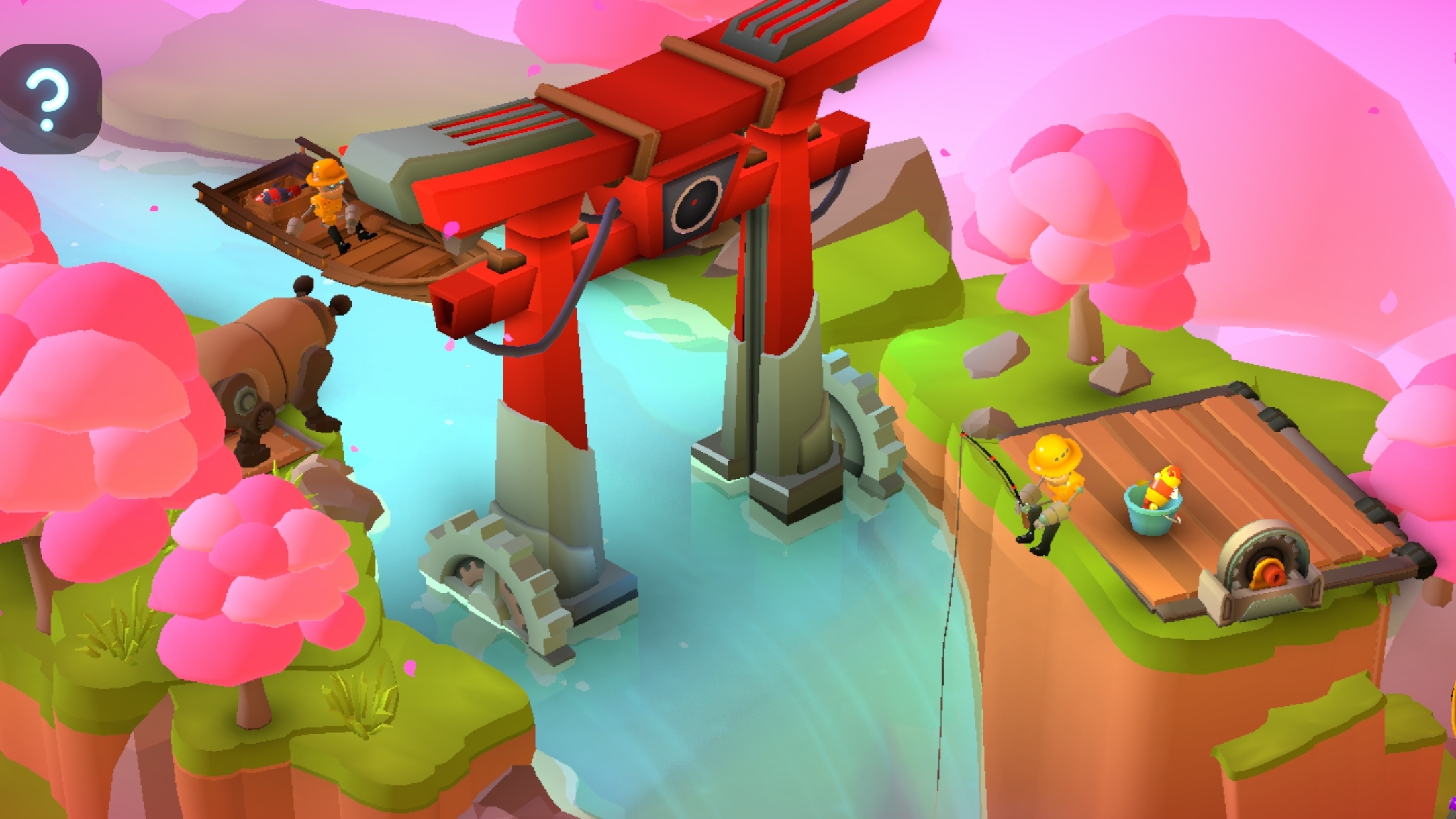 Tiny Robots Portal Escape.  Глава 1 Пропавший дедушка. Врата перемен