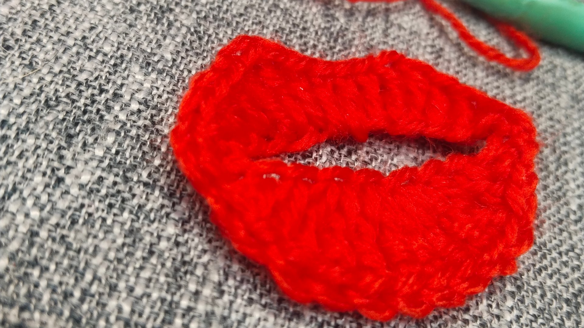 Улыбка 😂вязаная🤗 МК крючком ❄️♥️❄️