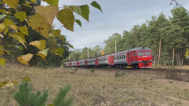 Электропоезд ЭТ2М-110, перегон Сестрорецк - Белоостров