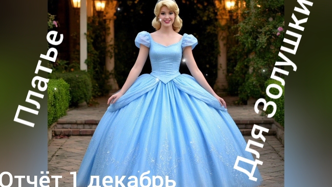 13-12-2025 ПЛАТЬЕ ДЛЯ ЗОЛУШКИ ОТЧЕТ 1 ДЕКАБРЬ 2025