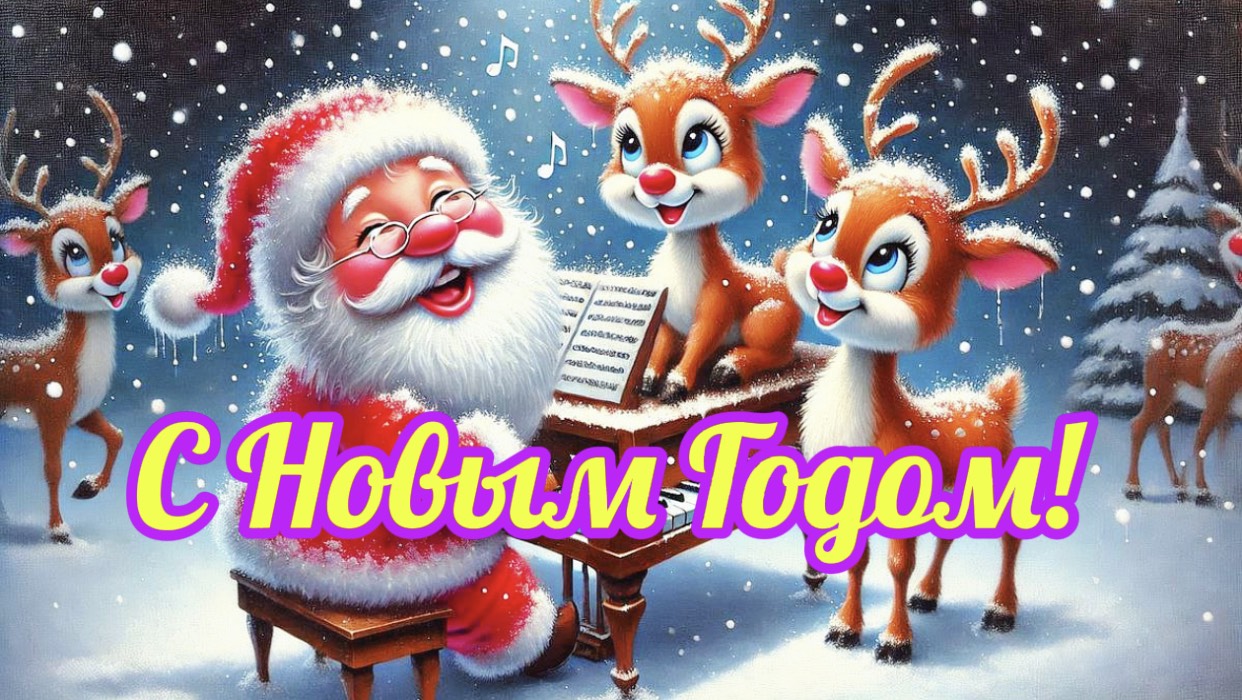 С Новым Годом и Рождеством! Желаю в этот Новый Год чтоб было всё как в сказке.