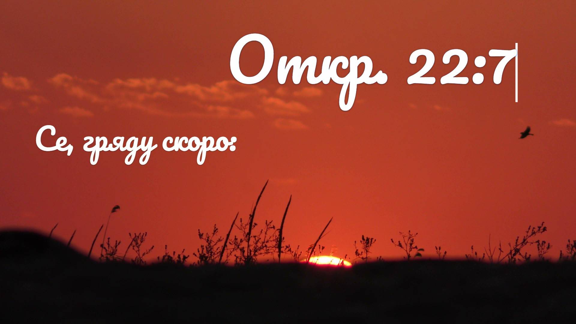 Откр. 22:7