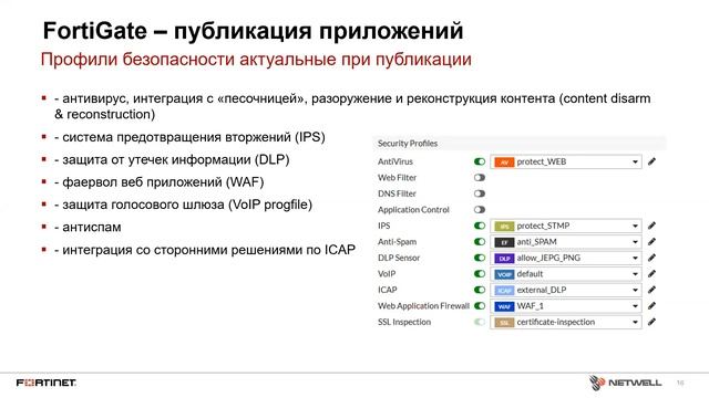 FortiGate  Публикация приложений на практике, 22.03.2019