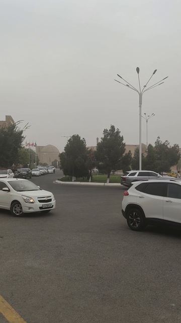 Бухара, надвигается песчаная буря