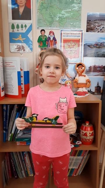 Выставка НТТ-2024. Панова Александра, 5 лет. Птички синички