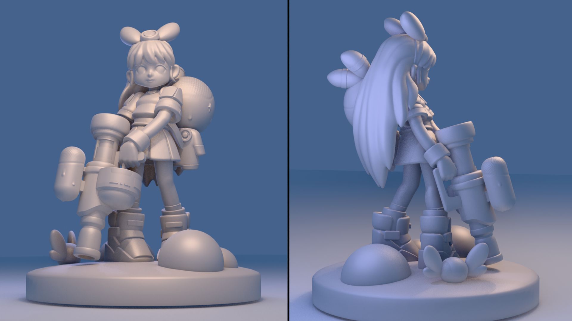 Нарезка модели для 3D печати Blender, Паладин