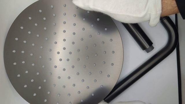 Смеситель для душа термостатический готовый комплект imex assen gta052/bgm black gun metal pvd