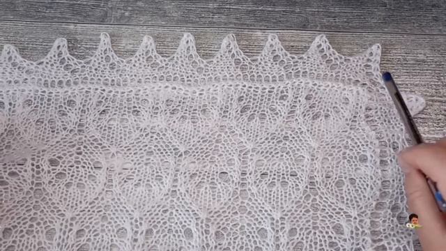 Дополнение к мк шарф-палантин Нежность