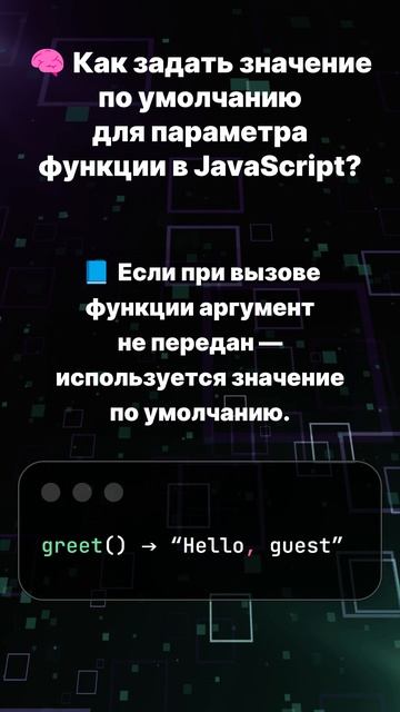 Как задать значение по умолчанию для параметра функции в JavaScript?