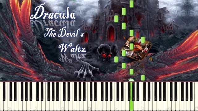 Dracula - Devil's Waltz (Mina's Waltz) (piano tutorial) [НОТЫ + MIDI]