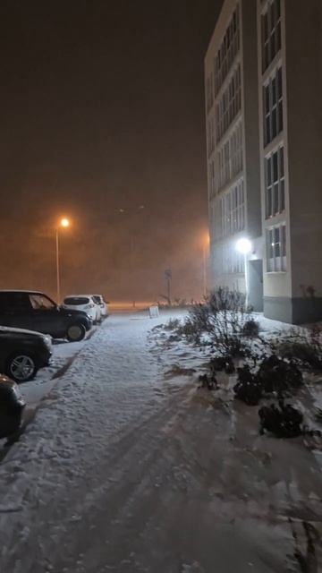 К нам ворвалась зима.