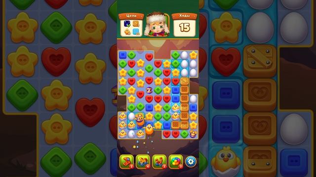 Мир Домовят 364, 365 и 366 уровень три в ряд. Сказочная игра для всей семьи)