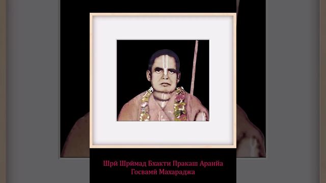 Шрӣ Шрӣмад Бхакти Пракаш Аранйа Госвамӣ Махараджа