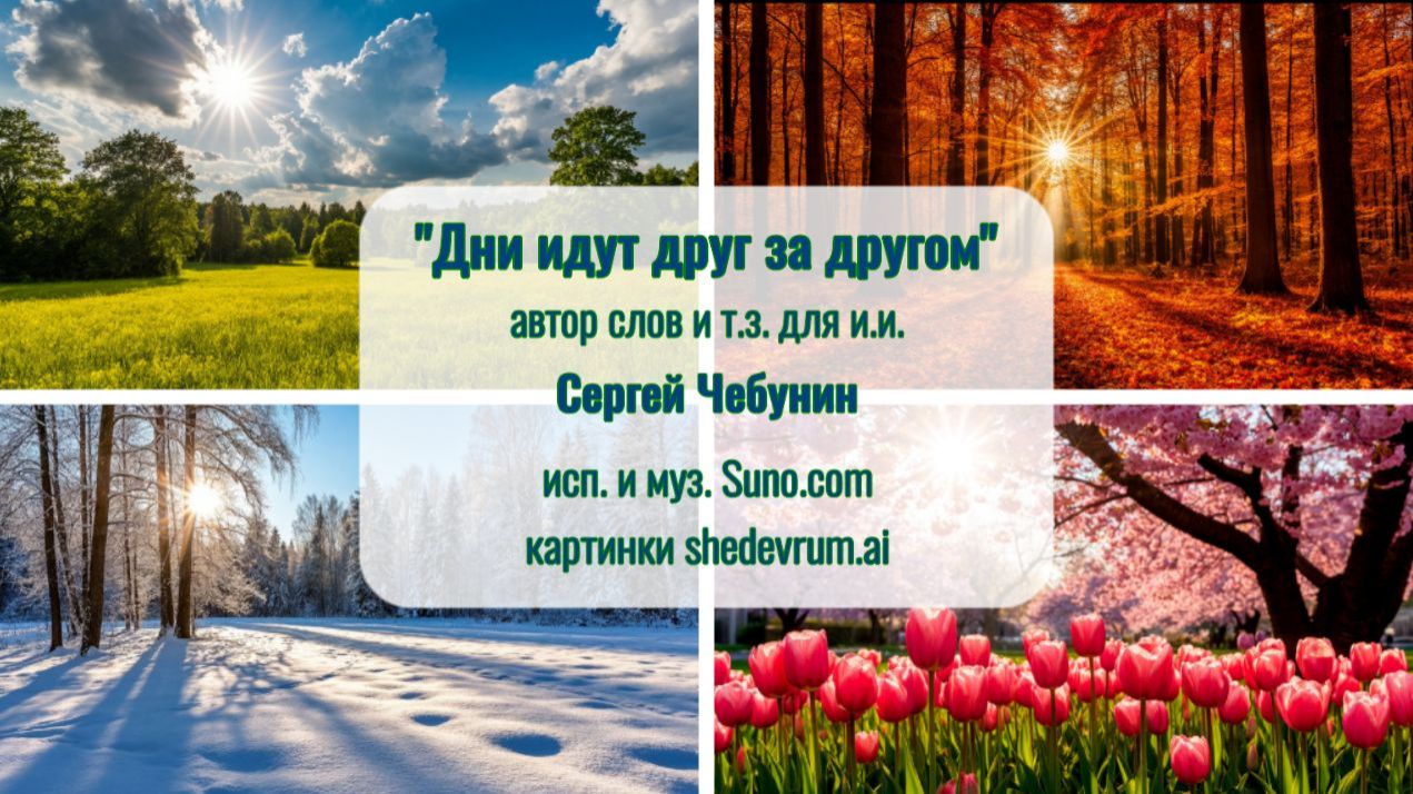 ♪ Дни идут друг за другом (стихи Сергей Чебунин генерация и исполнение и.и. по т.з. Сергея Чебунина)
