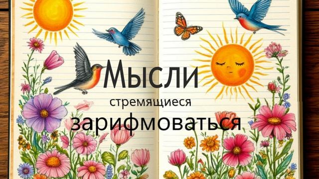 Мысли стремящиеся зарифмоваться