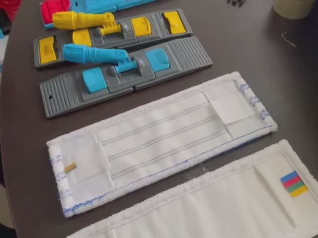 Виды крепления мопов к флаундерам карман и карман уши (хлястики)