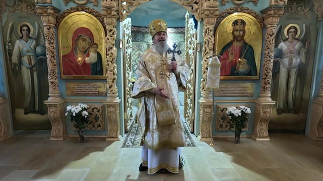 Проповедь епископа Максима в Старо-Казанском храме Лебедяни