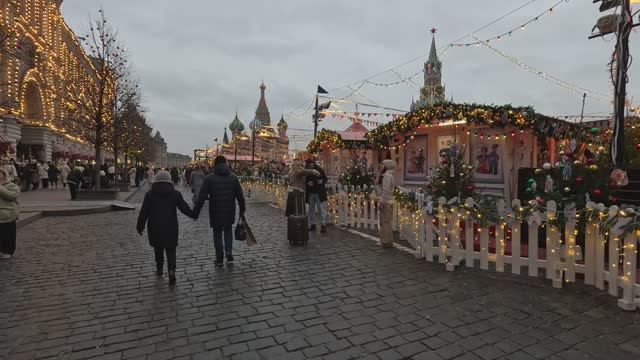 Прогулка по Москве | Москва 2025 | Кремль | Новый год в Москве | موسكو | 莫斯科