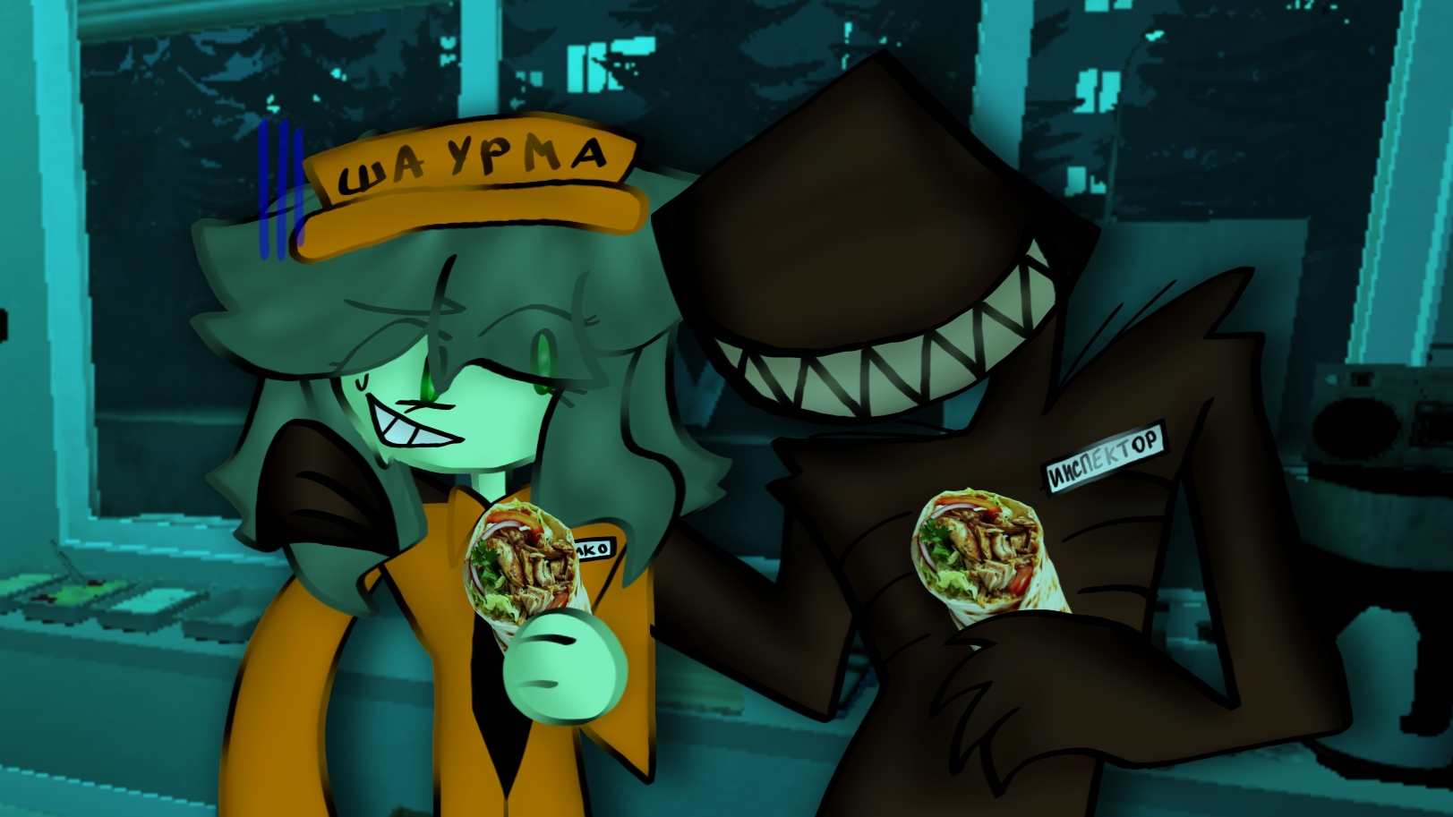 Сломала игру, продавая шаурму😱🌯 Short Creepy Horror Stories