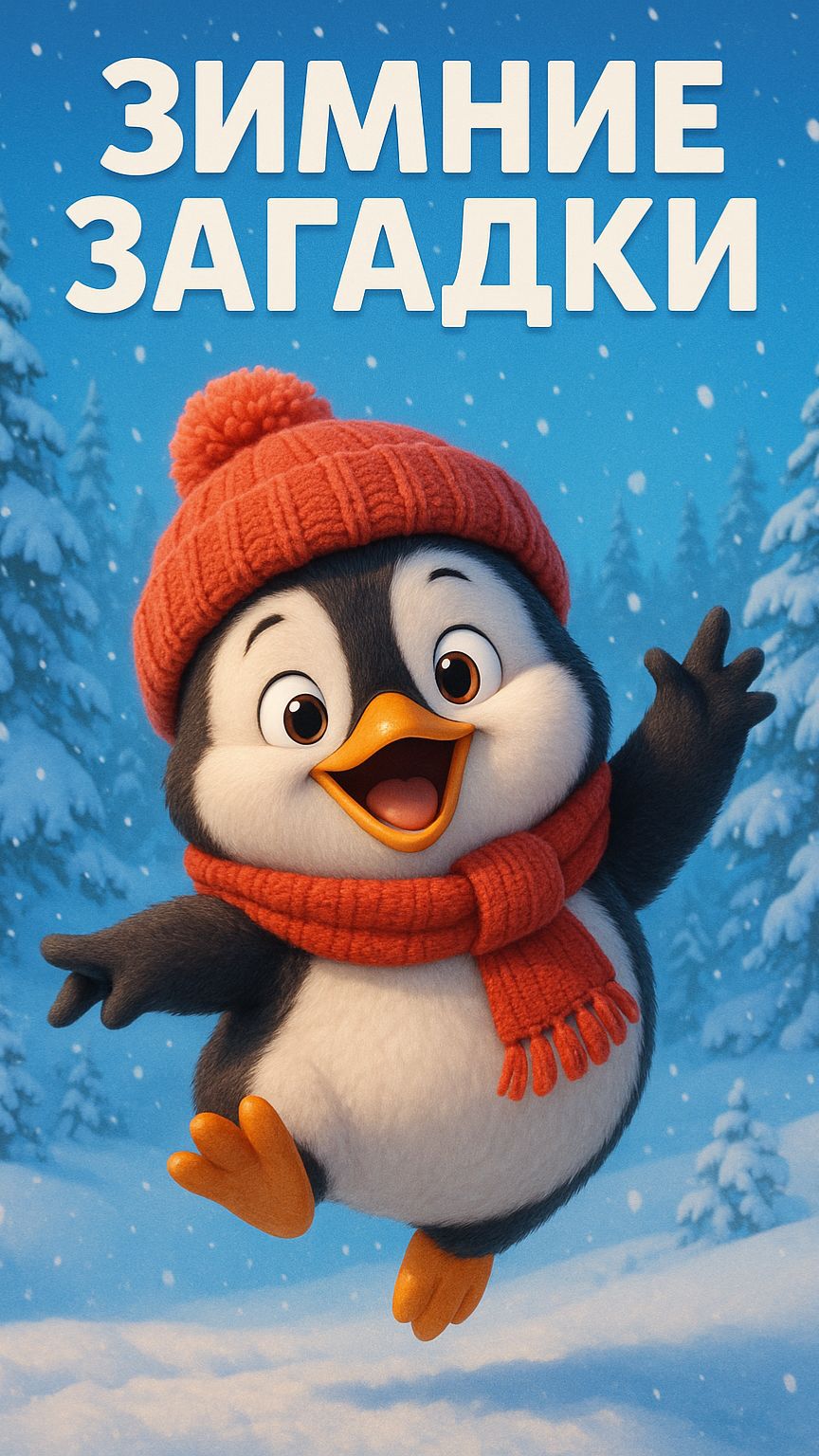 3 зимние загадки для детей: про снежинки, снеговика и санки