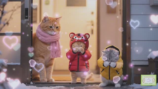 Детские мультфильмы 💕 Новогодние приключения котёнка Рыжика!