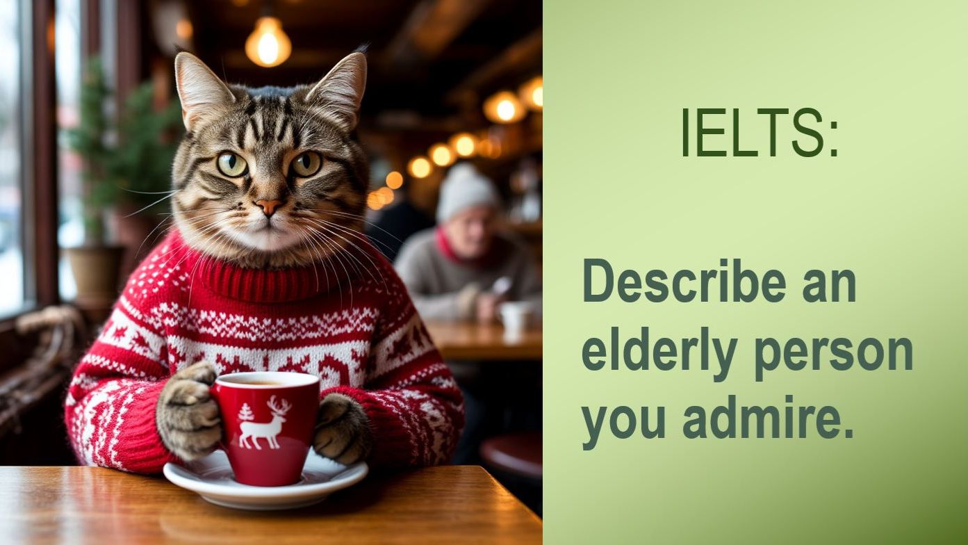 IELTS # 15 : Describe an elderly person you admire