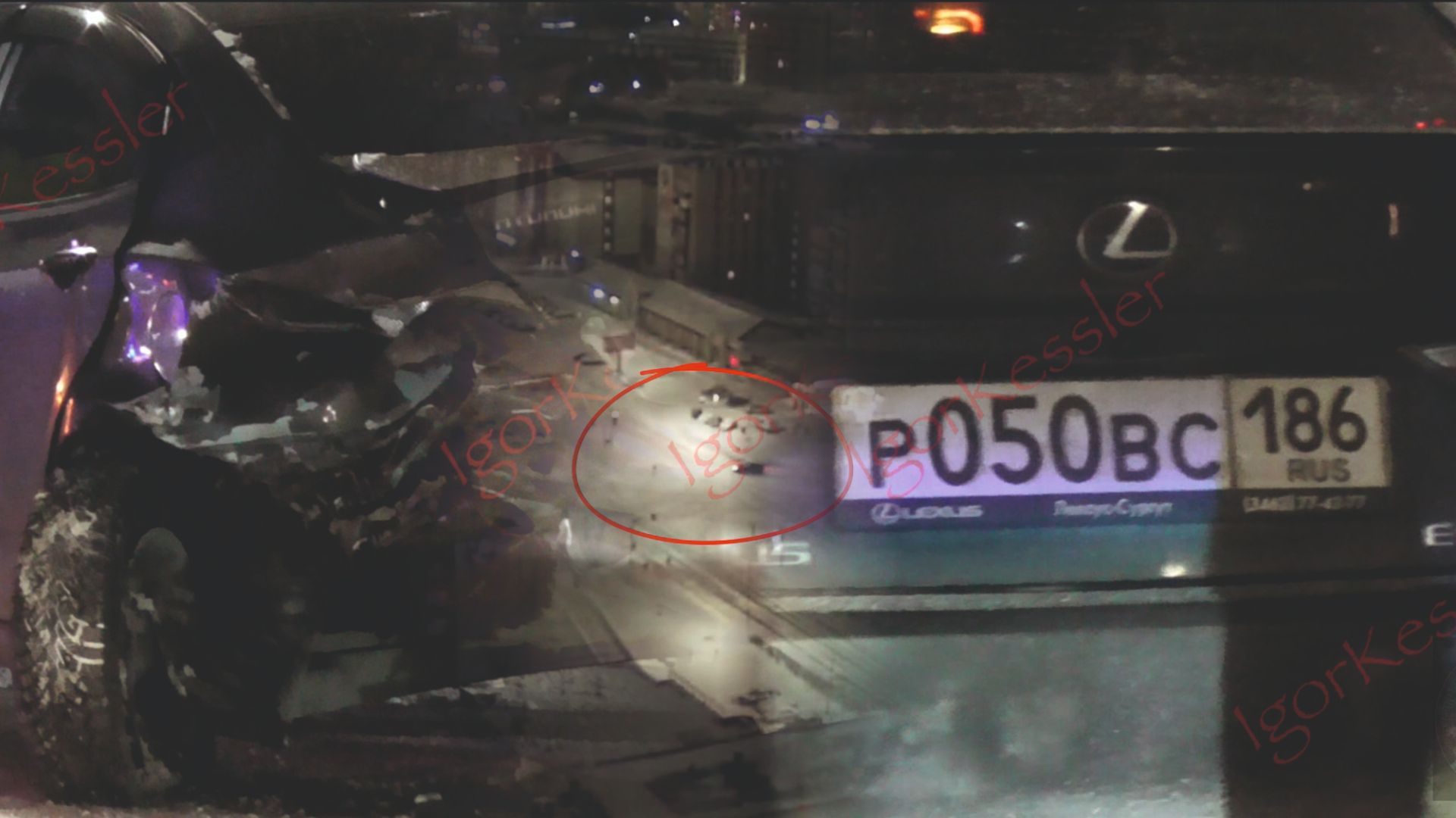 Водитель Lexus'a разбил несколько машин в Сургуте