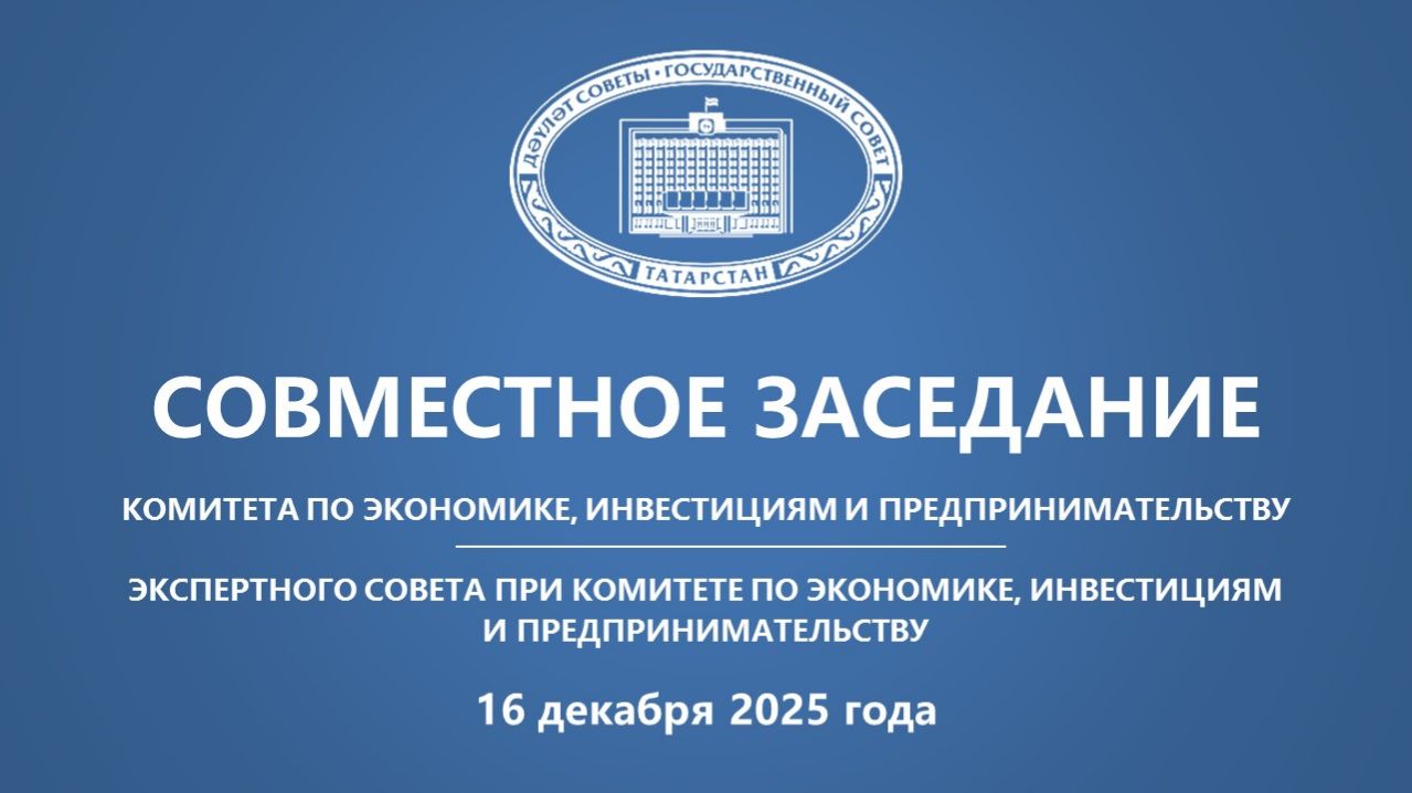 16.12.2025 Заседание Комитета ГС РТ по экономике, инвестициям и предпринимательству