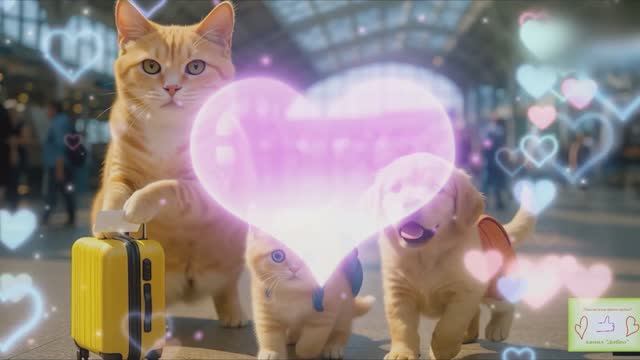 Детские мультфильмы 💕 Папа-Кот спасает Рыжего Котенка и брошенного щенка