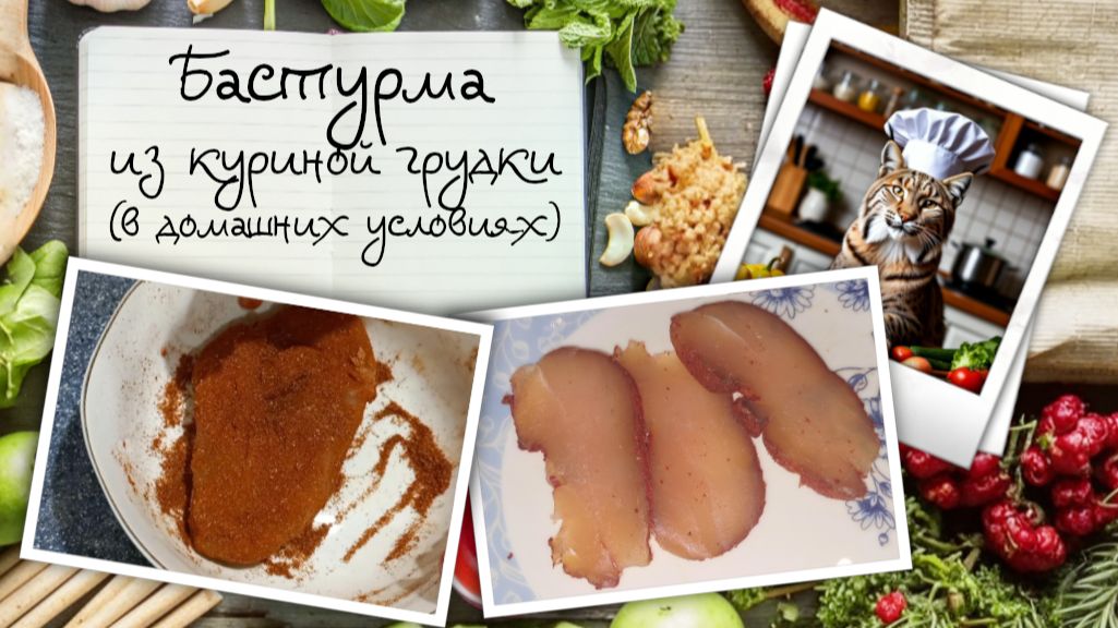 Бастурма из куриной грудки. Простой домашний рецепт