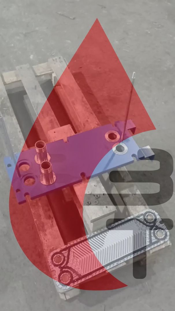 Присоединение патрубков к корпусу теплообменника.