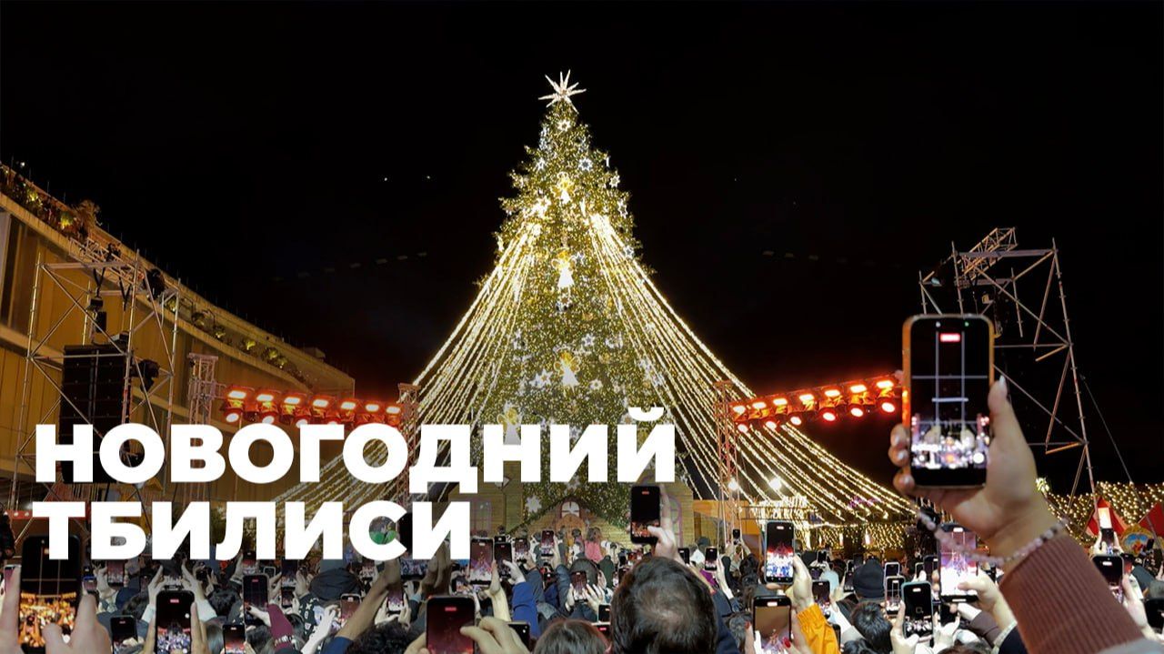 В Тбилиси открылся новогодний городок и зажглись огни на главной елке страны