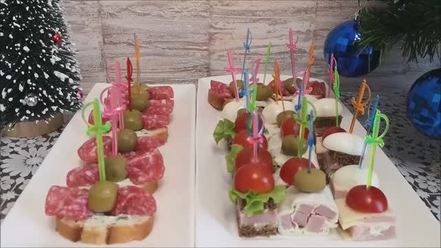Идеальный закуски на праздничный новогодний стол . Быстрые закуски на Новый Год
