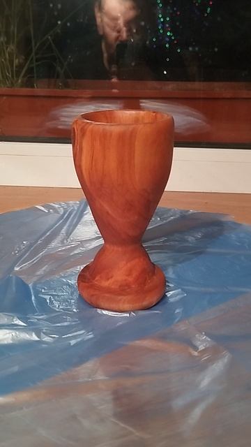 Резьба по дереву. Рюмка (береза)