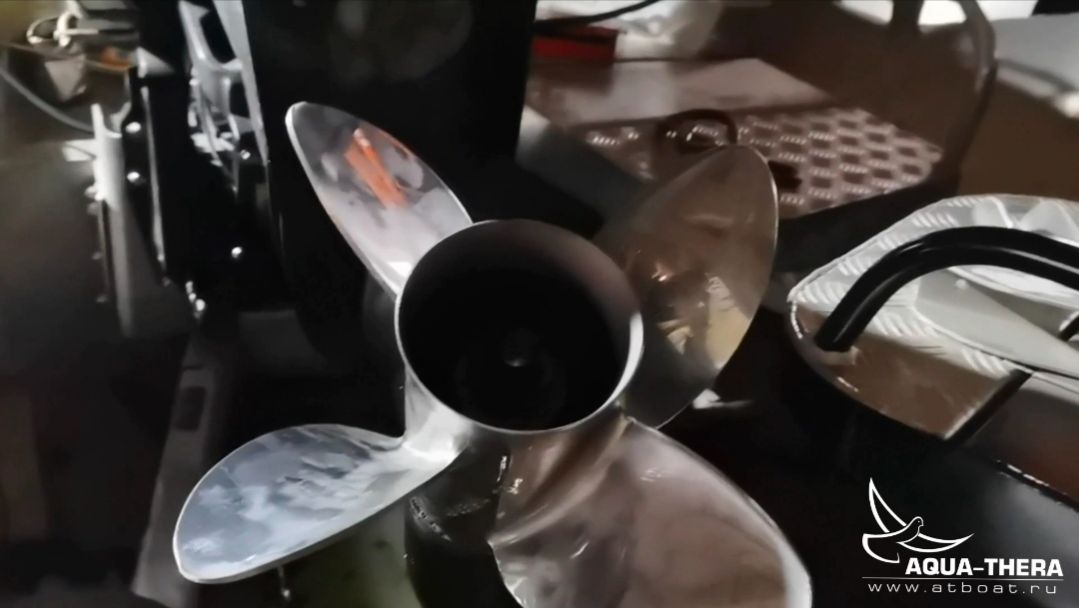 Тест винтов на лодке «Егерь ПроR 49107»