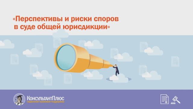 Перспективы и риски споров в суде общей юрисдикции