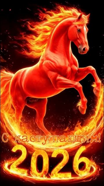 С наступающим! Открытка