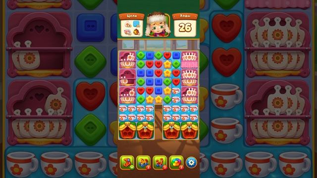 Мир Домовят 450 и 451 уровень три в ряд. Сказочная игра для всей семьи)