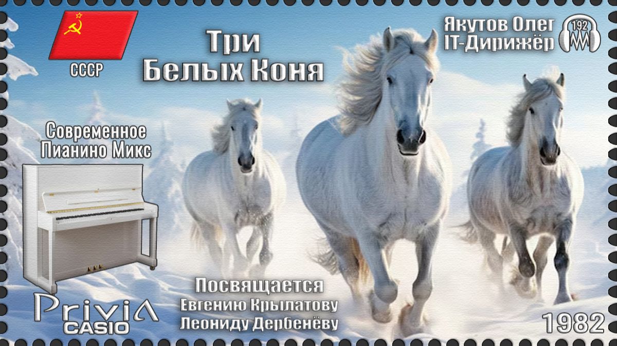 IT-Дирижёр Якутов Олег. Три Белых Коня. Посвящается Евгению Крылатову. 1982г. Пианино микс