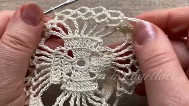 Красивый квадрат крючком Соединение квадратных мотивов