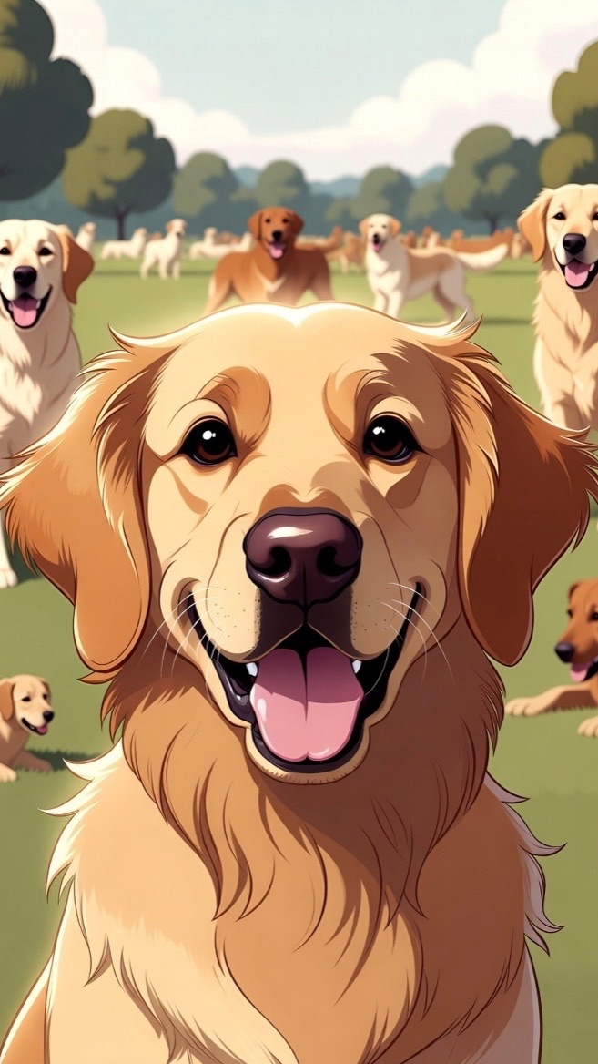 2400 Золотистых Ретривера в одном парке