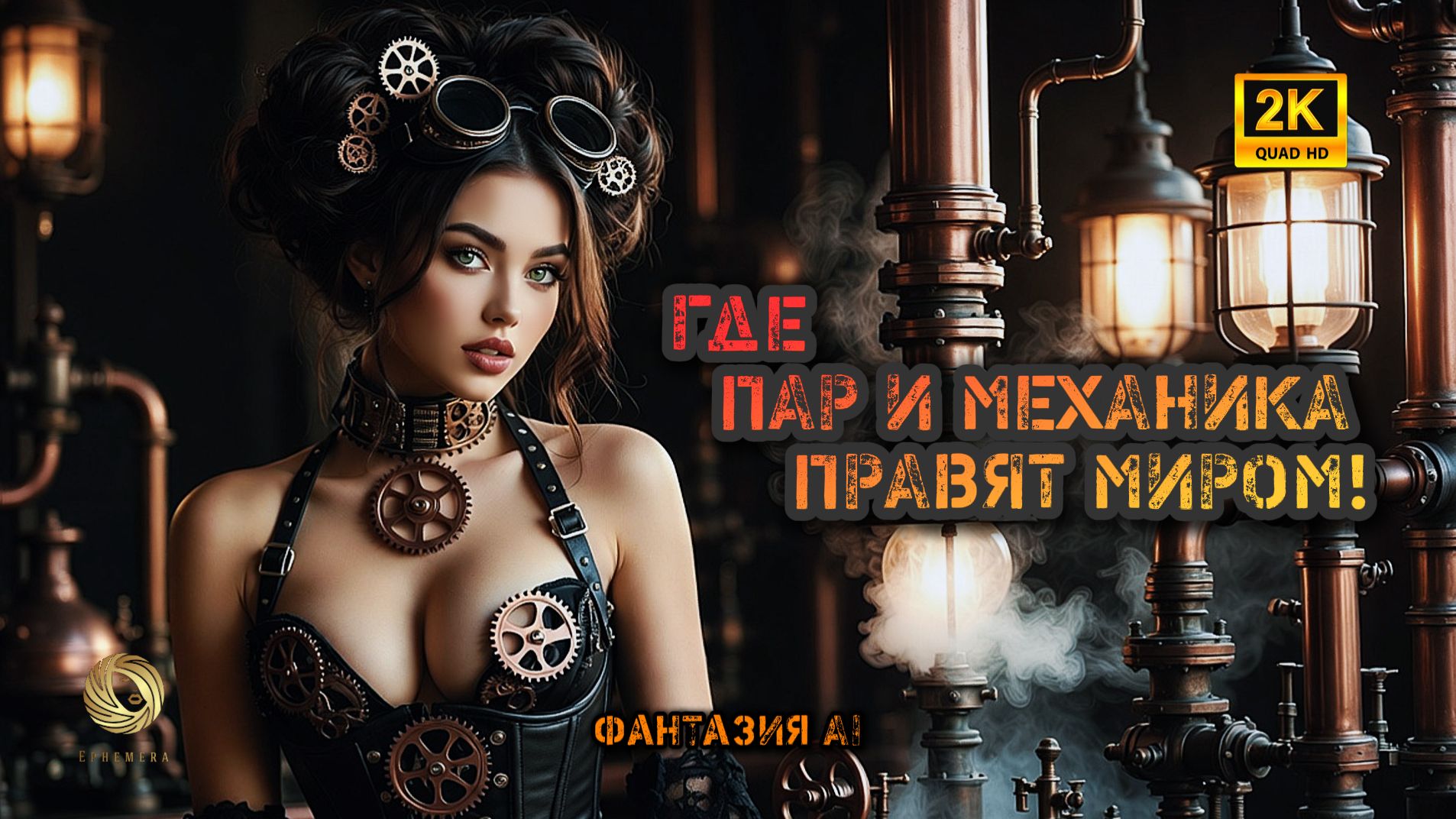 🔥 СТИМПАНК МЕГАПОЛИС: Летающие мотоциклы, паровые поезда и механические чудеса! 🚂✈️⚙️