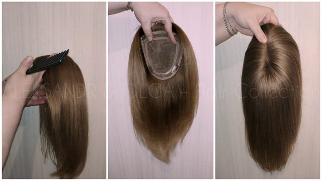 Теменная НАКЛАДКА, на моно - В НАЛИЧИИ #натуральнаянакладка #изделияизволос