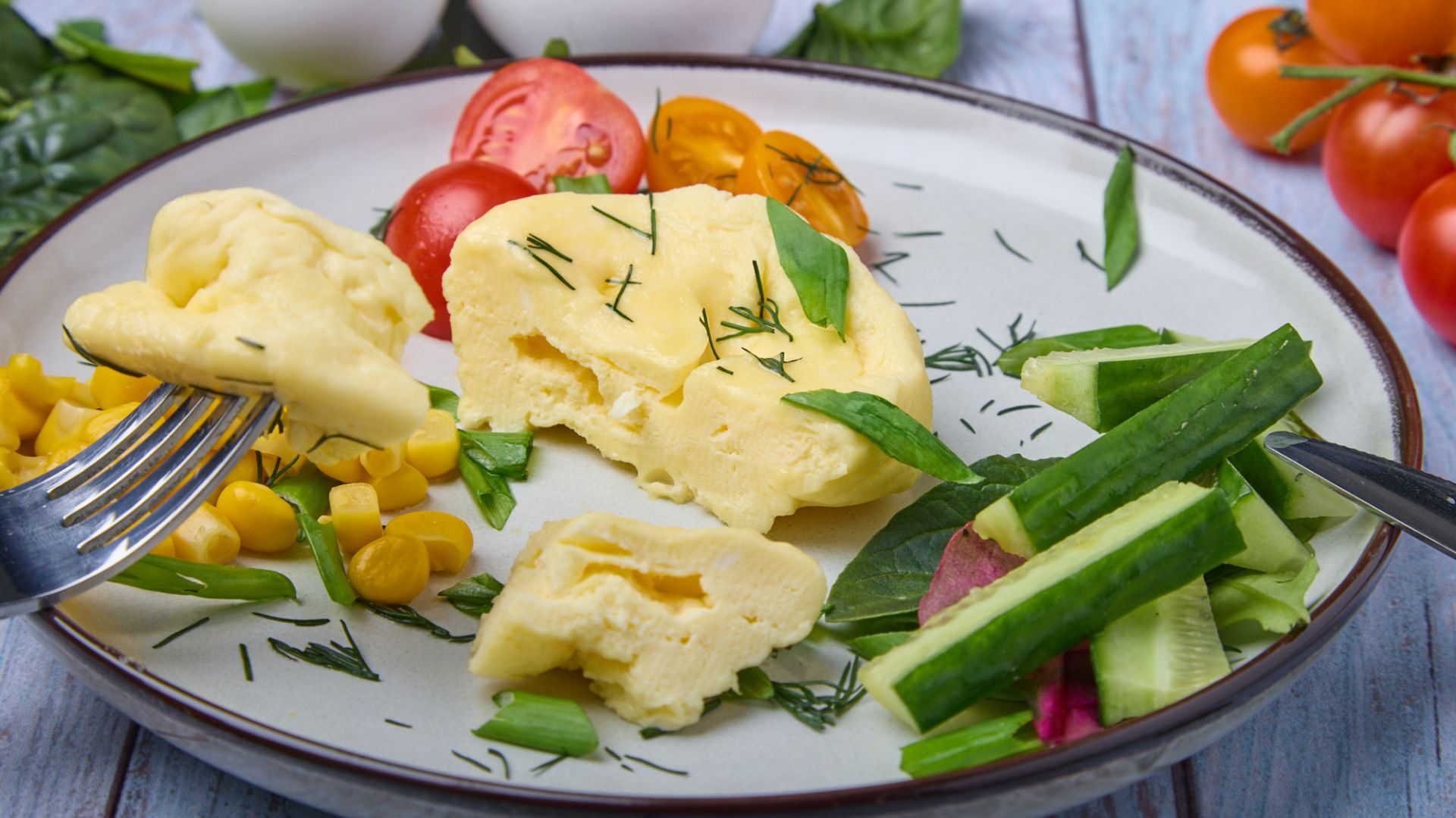 Омлет в микроволновке