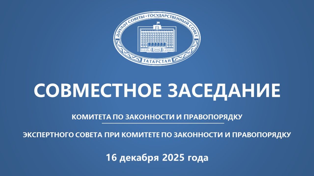 16.12.2025 Заседание Комитета ГС РТ по законности и правопорядку
