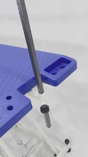 Стол для груминга с пластиковой столешницей синий