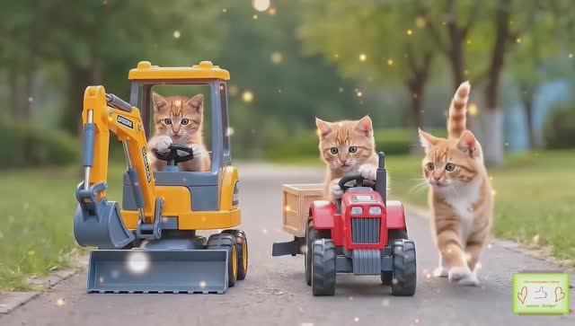 Детские мультфильмы 💕 Мама-кошка усердно работает в магазине, чтобы купить игрушку дочке и сыночку!