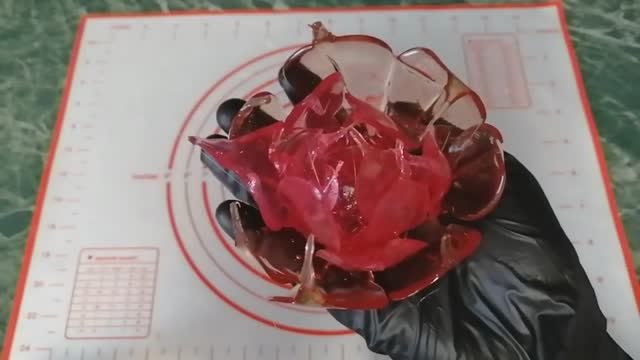 Цветок из изомальта.  Карамельный цветок