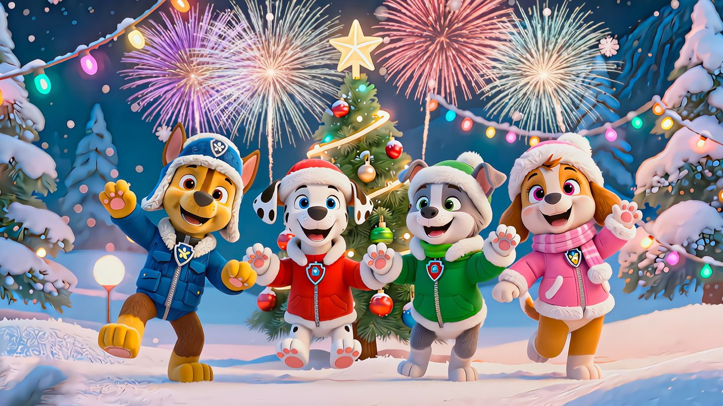 Щенячий Патруль Новый Год 2026 | Скай, Гонщик, Маршал и друзья поют веселую новогоднюю песню