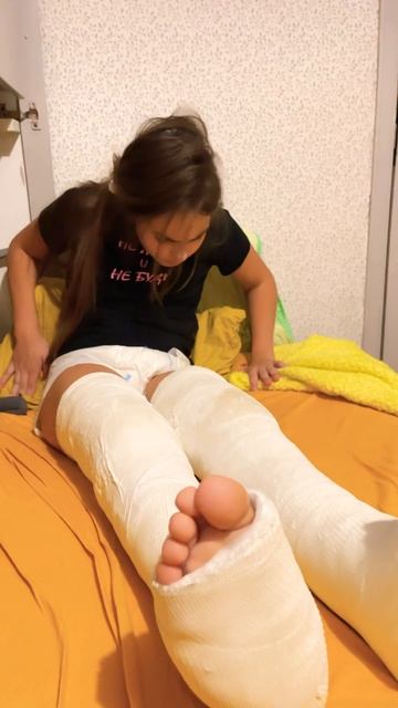 8-й день после операции учимся перемещаться на кровати от края до края в положении сидя